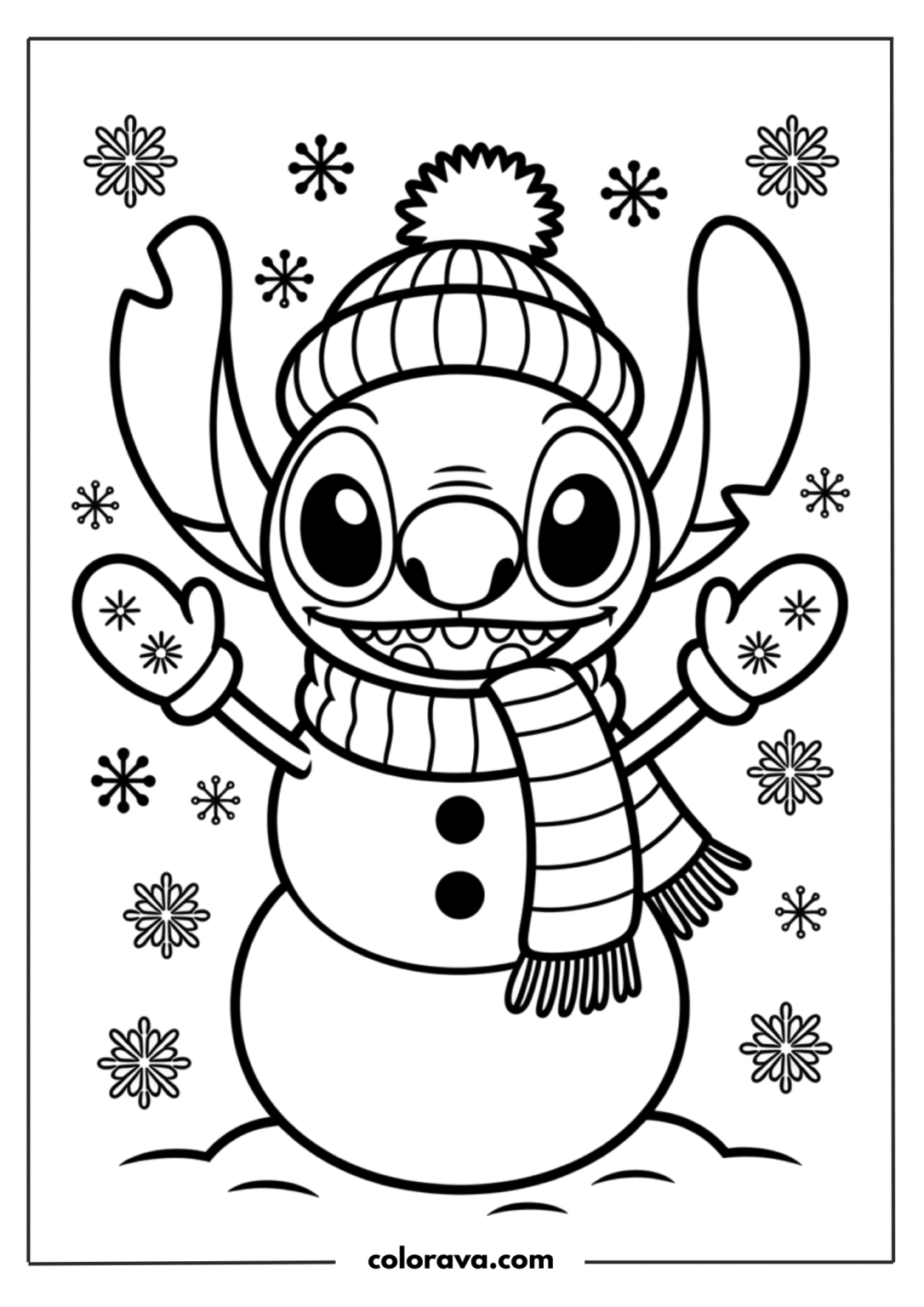60 Stitch Coloring Pages - Free Printables (PDF) - COLORAVA