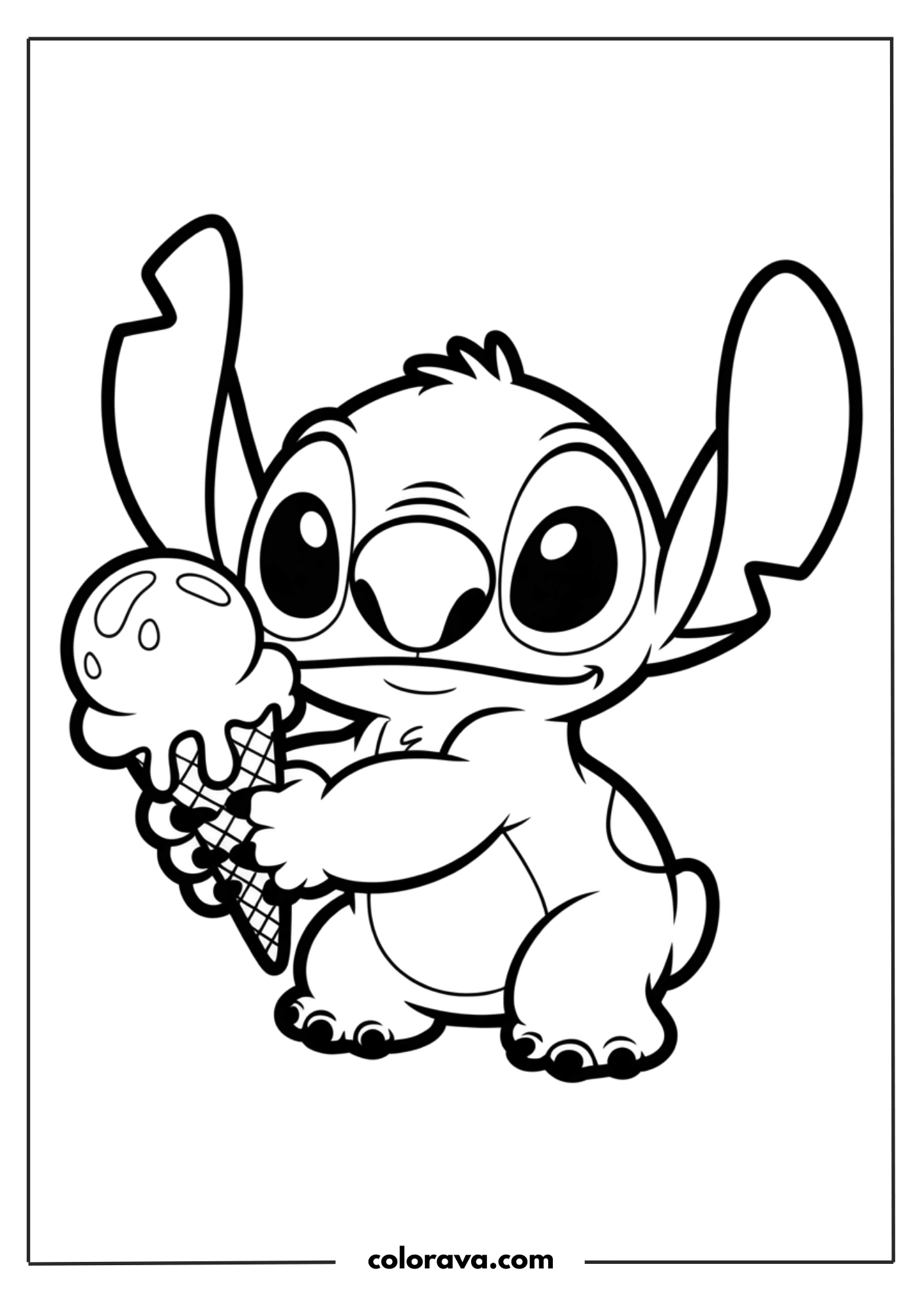 60 Stitch Coloring Pages - Free Printables (PDF) - COLORAVA