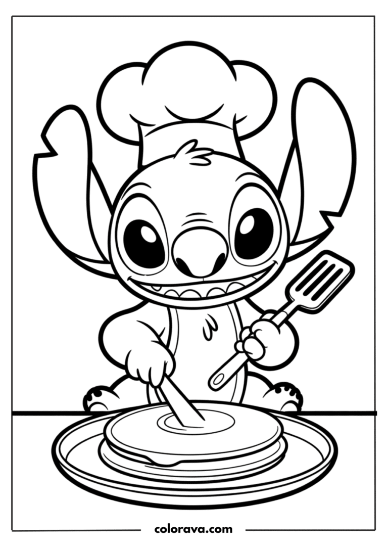 60 Stitch Coloring Pages - Free Printables (PDF) - COLORAVA