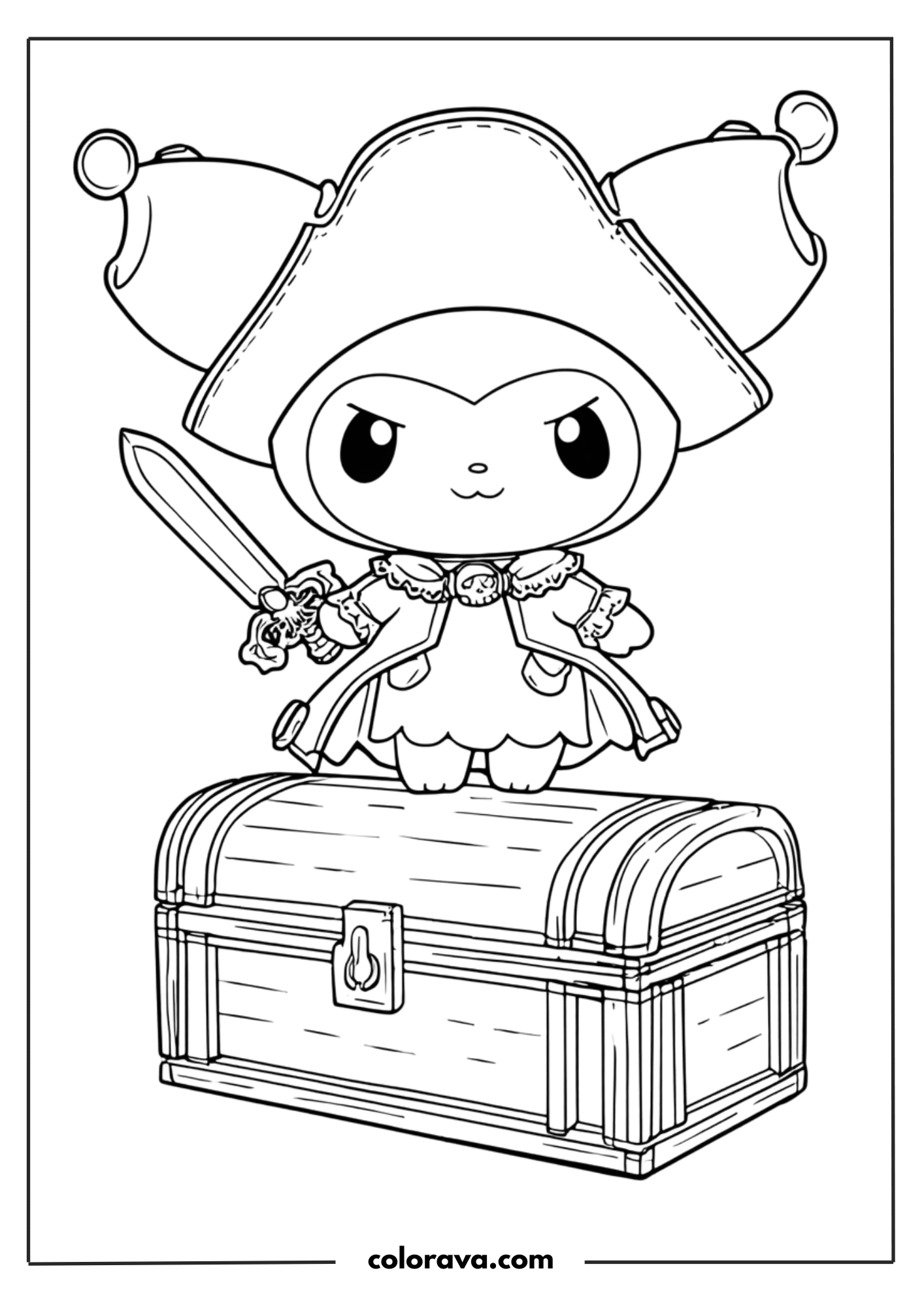 40 Kuromi Coloring Pages - Free Printables - COLORAVA